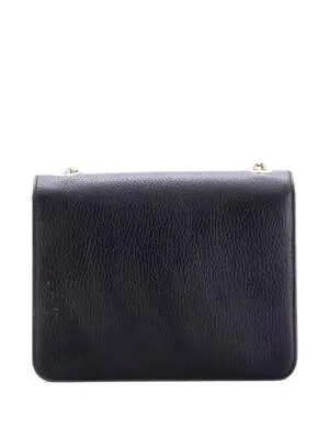 Gucci Interlocking Leather Small Shoulder Bag - Black