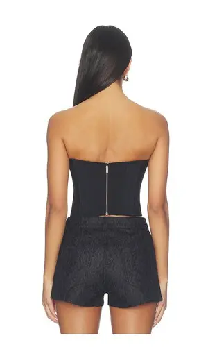 FLEUR DU MAL Lace Denim Bustier In . Also