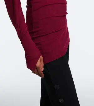 Proenza Schouler Golda Draped Jersey Top