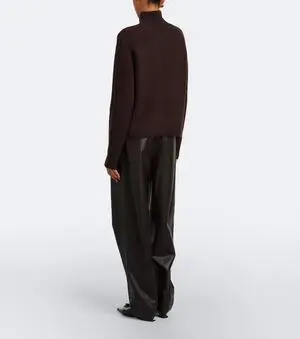 JOSEPH Nat Leather Barrel-leg Pants