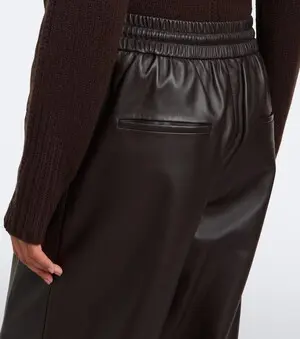 JOSEPH Nat Leather Barrel-leg Pants