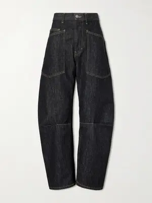 NILI LOTAN Shon Mid Rise Barrel-leg Jeans