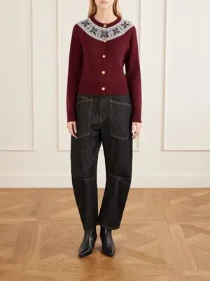 NILI LOTAN Shon Mid Rise Barrel-leg Jeans
