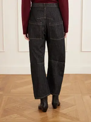 NILI LOTAN Shon Mid Rise Barrel-leg Jeans