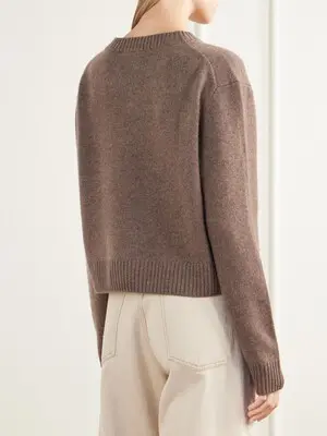 JAMES PERSE Rib-trimmed Cashmere Sweater