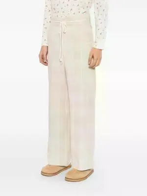 YOUNG N SANG Check-pattern Drawstring Trousers