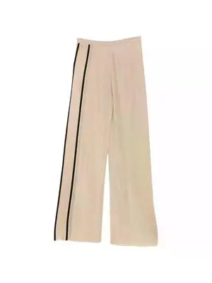 FERRAGAMO Side-stripe Palazzo Pants - Neutrals
