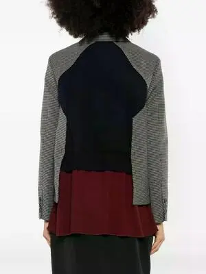 Undercover Houndstooth-pattern Layered Blazer