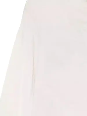ANN DEMEULEMEESTER Lace-trim Long-sleeve T-shirt - Neutrals