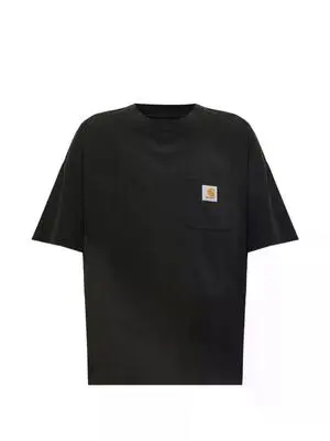 Carhartt Work In Progress Logo-patch Pocket T-shirt - Black