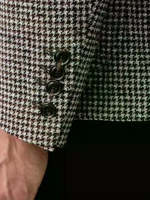 JOOP! Houndstooth-pattern Single-breasted Blazer - Brown