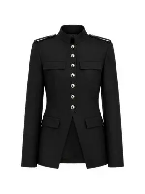 NICHOLAS Button-up Epaulette-detail Jacket