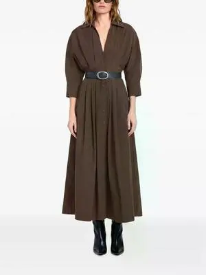 NICHOLAS Pleated Midi Dress