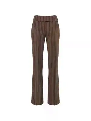 NICHOLAS Stripe-print Flared Trousers