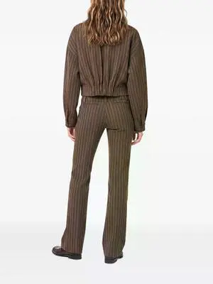 NICHOLAS Stripe-print Flared Trousers