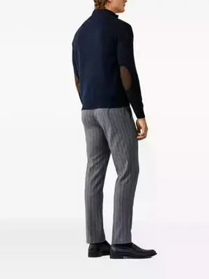 HACKETT  London Quarter-zip Elbow-patch Sweater