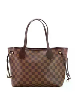 LOUIS VUITTON Neverfull Damier Pm Tote Bag - Brown