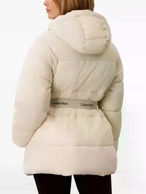 Calvin Klein Belted Hooded Puffer Jacket