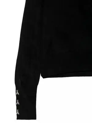 Patrizia Pepe Embellished Cut-out Sweater