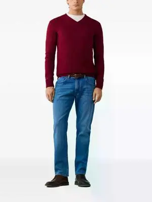 HACKETT  V-neck Elbow-patch Sweater