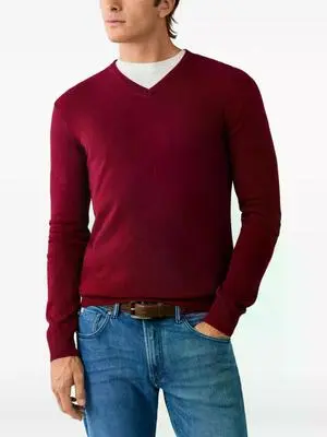 HACKETT  V-neck Elbow-patch Sweater