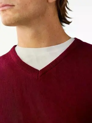HACKETT  V-neck Elbow-patch Sweater