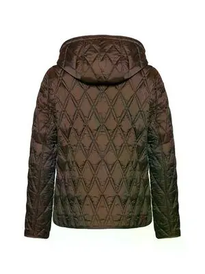 BETTY BARCLAY Quilted Hooded Jacket - Brown