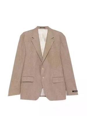 Karl Lagerfeld Single-breasted Notched-lapels Blazer - Green