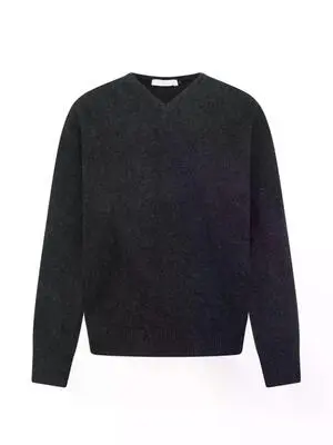 AMOMENTO V-neck Knitted Sweater