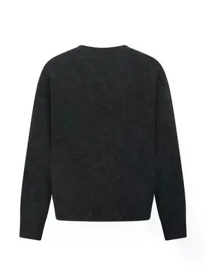 AMOMENTO V-neck Knitted Sweater