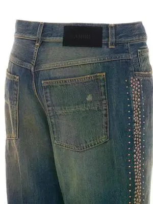 Amiri Ma Fit Embellished Stripe Jeans