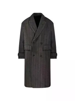 COOR Herringbone Double-breasted Coat