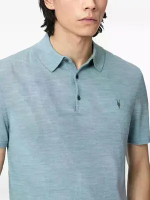 ALLSAINTS Mode Merino Wool Short-sleeve Polo Shirt