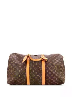 LOUIS VUITTON Keepall Bag Monogram Canvas 50 Travel Bag - Brown