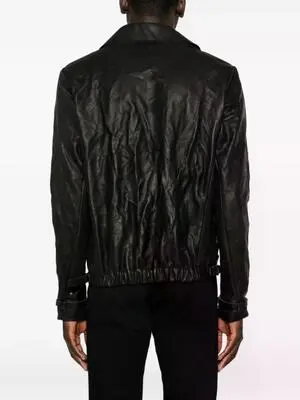 MA+ Buckled Leather Jacket
