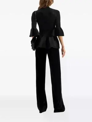 GENNY Bow-embellished Peplum Sweater