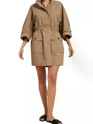 Brunello Cucinelli Drawstring Mini Dress