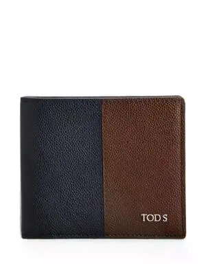 TOD'S Logo-plaque Bifold Wallet - Blue