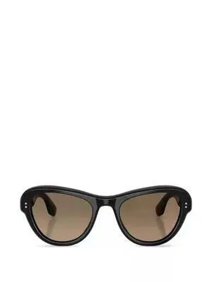 Oliver Spencer Encina Geometric-frame Sunglasses - Black