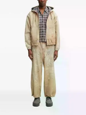 BEAMS Paint-splatter Double-knee Trousers