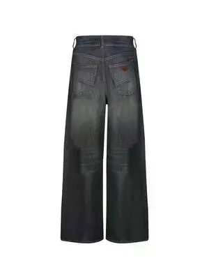 Emporio Armani Pleated Whiskered Jeans