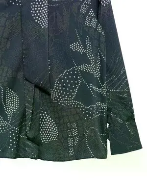 Emporio Armani Polka-dot Tie-neck Shirt