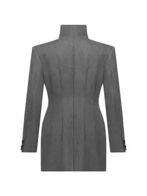 SITUATIONIST Asymmetric High-neck Blazer