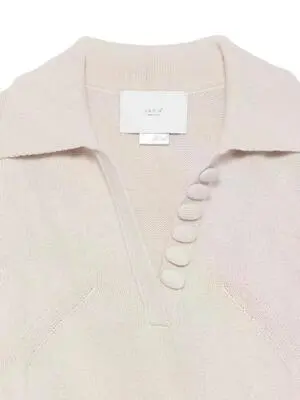 VANISE Button-detail Polo Sweater