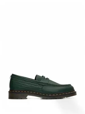Dr. Martens X Wasted Youth Penton Smooth Leather Loafers - Green