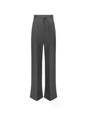 SITUATIONIST Pleated Wool Trousers - Grey