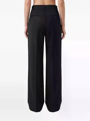SITUATIONIST Pleated Wide-leg Trousers - Blue