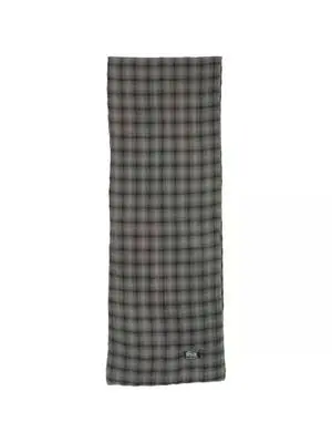 SONG FOR THE MUTE Check-pattern Scarf - Grey