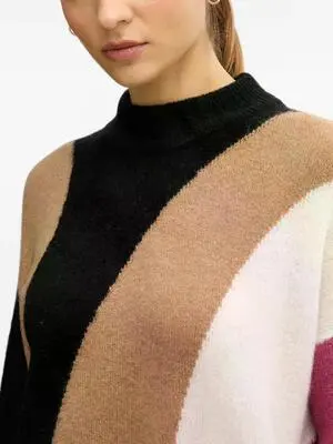 BENETTON Colour-block Intarsia-knit Sweater