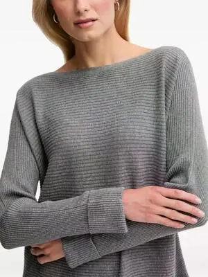 BENETTON Ribbed-knit Boat-neck Sweater